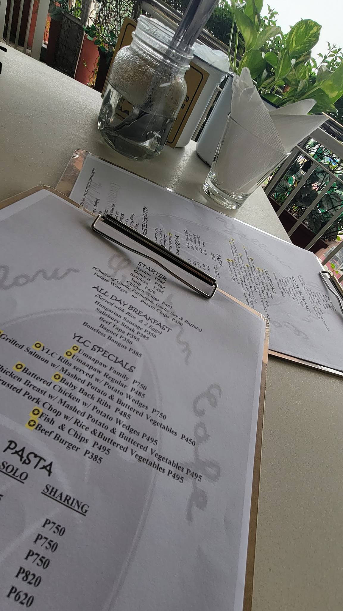 Menu at Yellow Lantern Café cafe, Antipolo, 267 Sumulong Hwy