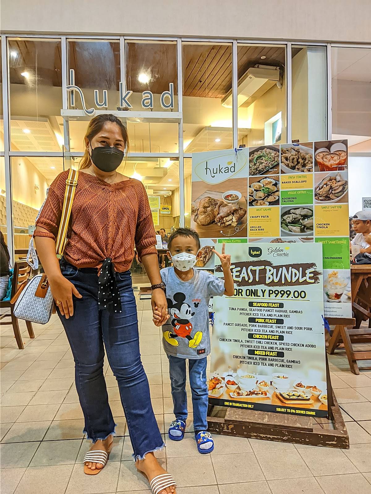 Carta del restaurante hukad sa Golden Cowrie, Dávao, Abreeza Mall