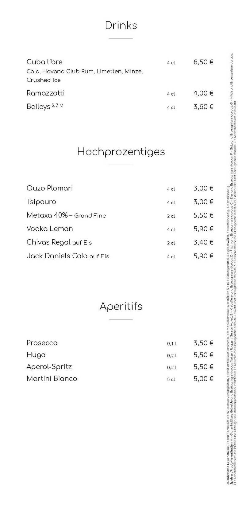Speisekarte von ALFA - Echte griechische Küche restaurant, Weiden in ...