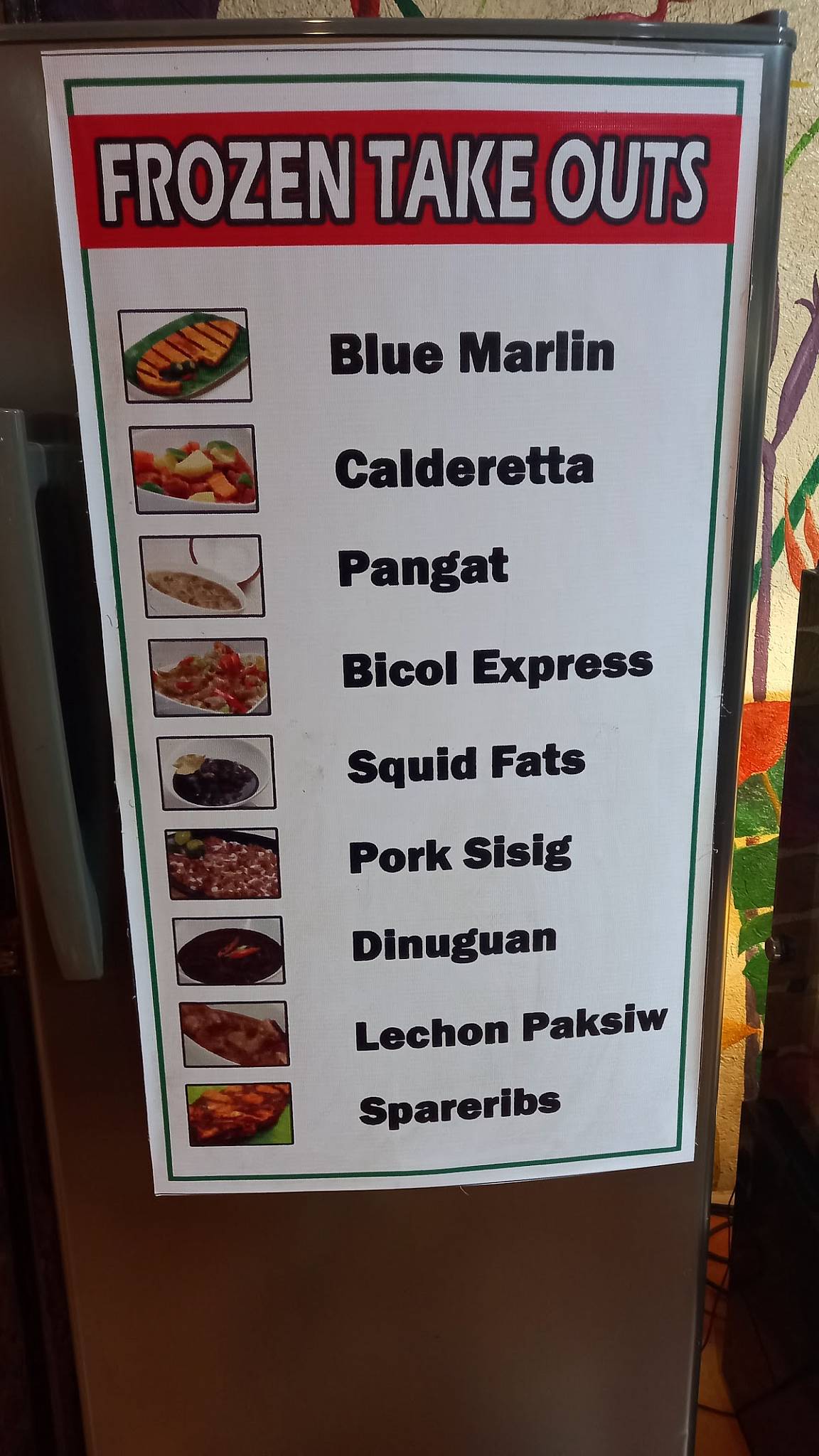 Menu at Aboy's Restaurant, Bacolod, MW2Q+7W4