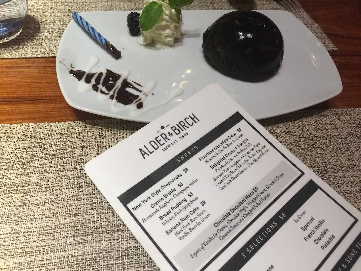 Menu at Alder & Birch pub & bar, Las Vegas