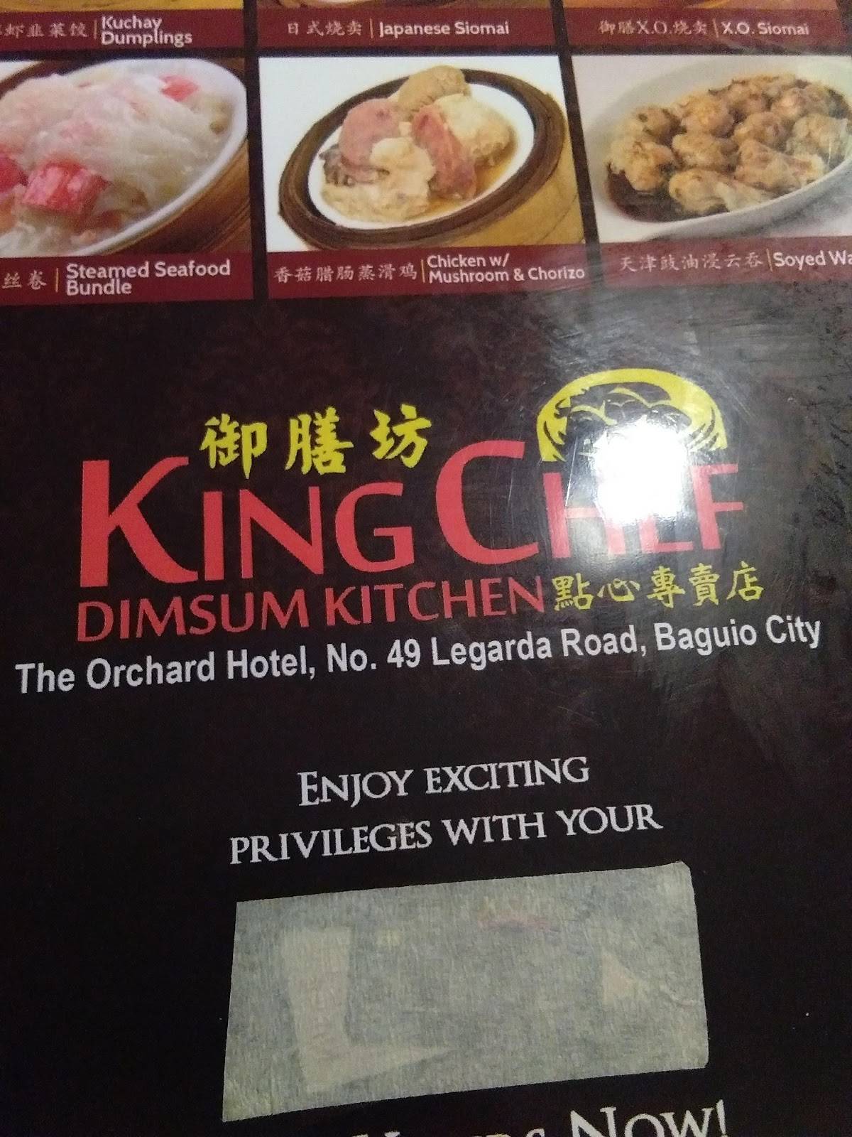 Menu at King Chef Dimsum Kitchen Baguio restaurant, Baguio