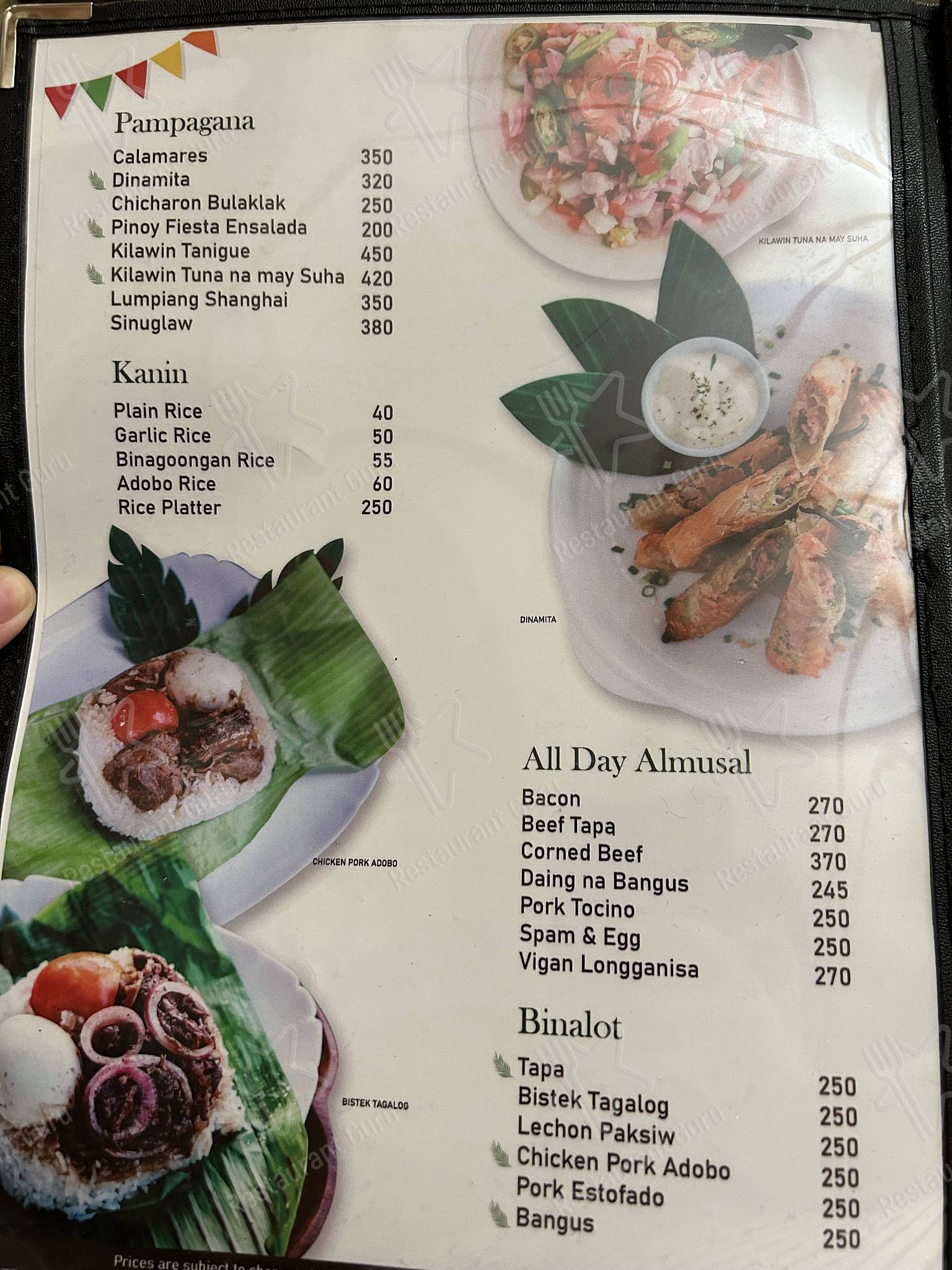Carta de Balai Palmera, Silang