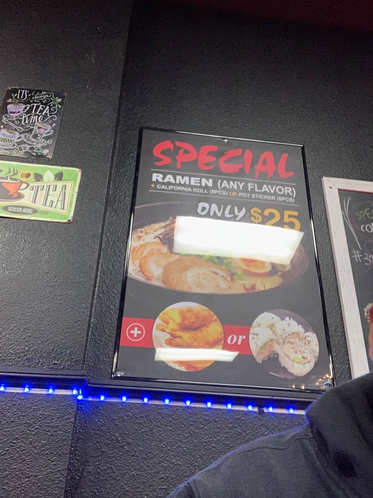 Menu at IPPA SUSHI RAMEN restaurant, Bell