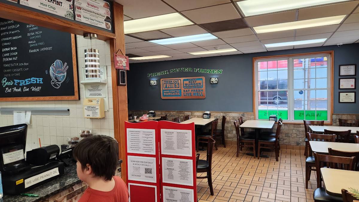 Menu at Ben's Fresh fast food, Port Jervis