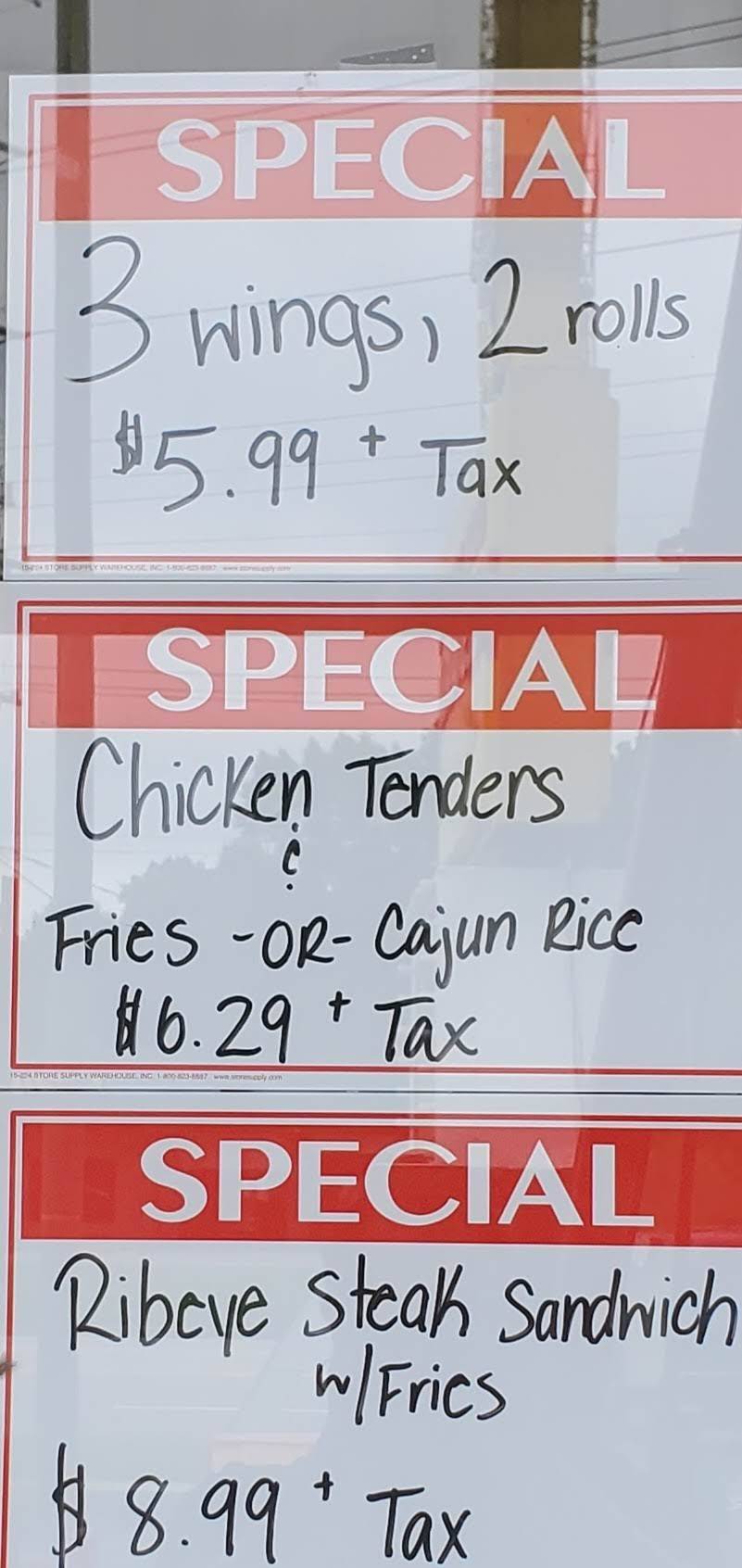 Menu at Biddie Banquet fast food, Orangeburg