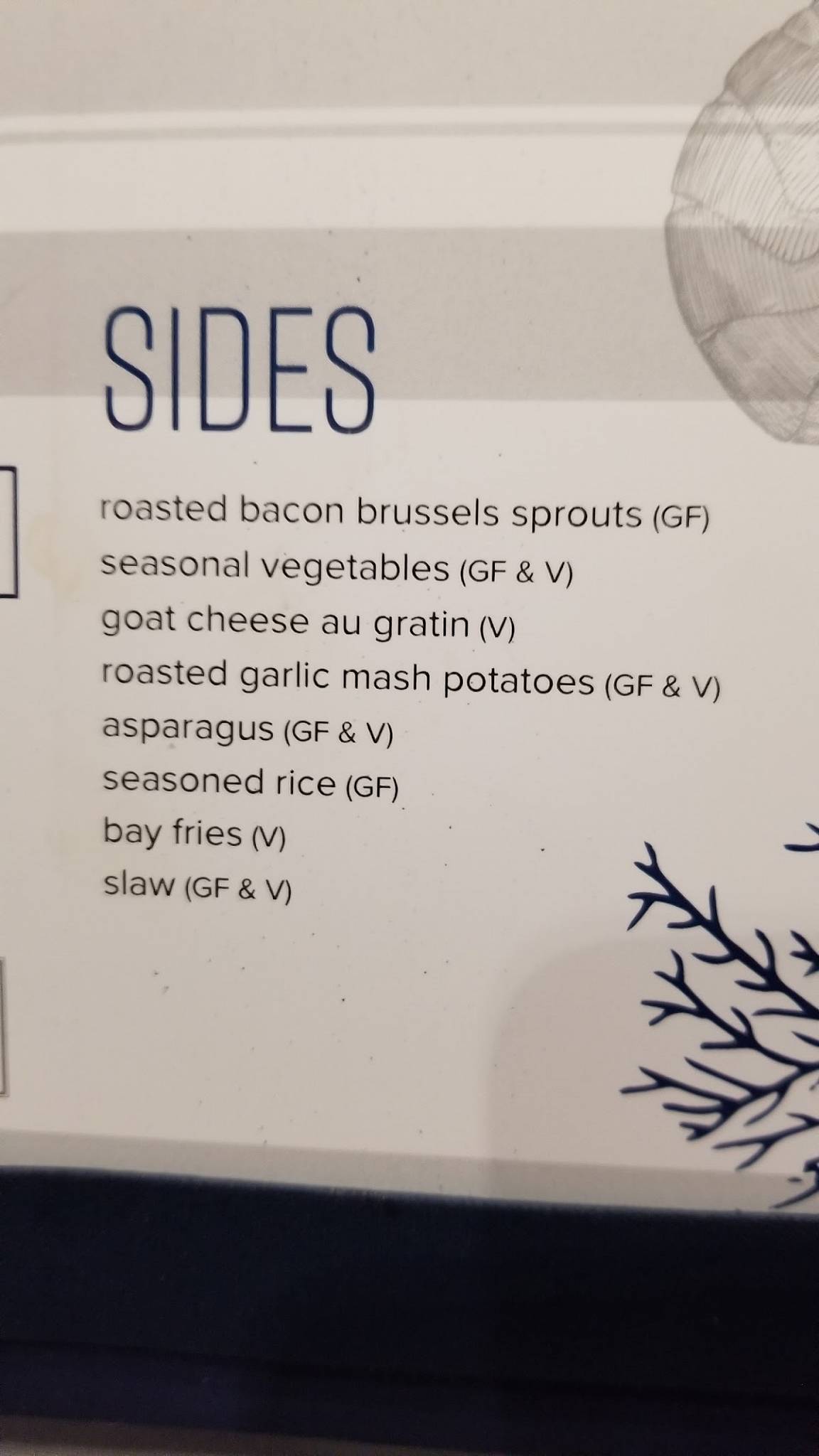 Menu at Bluefin Grill & Bar, The Villages