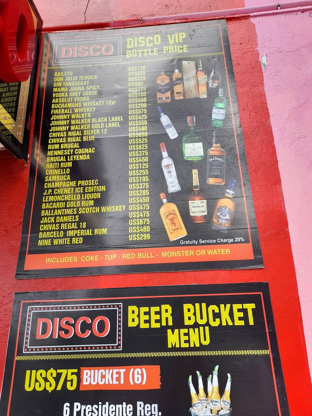 Menu at Bocana Beach & Club, Boca Chica