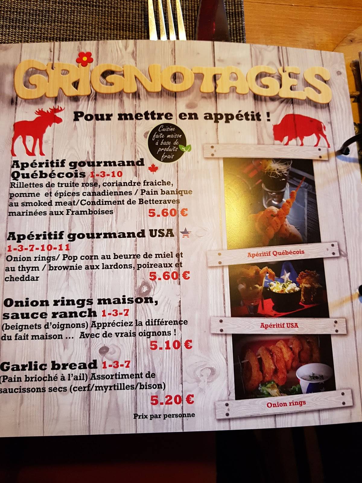 Menu au La Cabane de Marie Buhl-Lorraine restaurant, Buhl-Lorraine