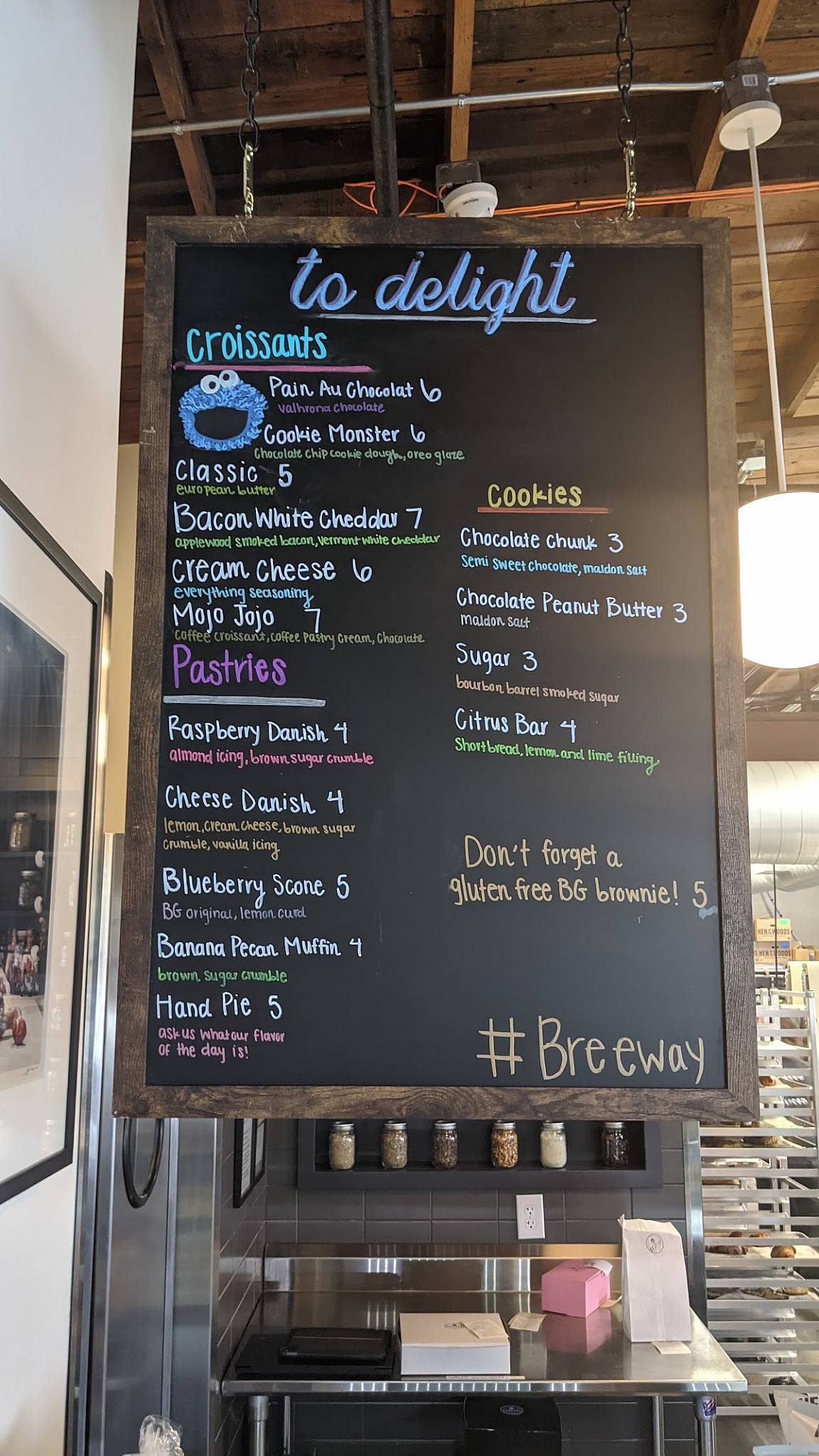 Menu at Butchertown Grocery Bakery, Louisville, 743 E Main St