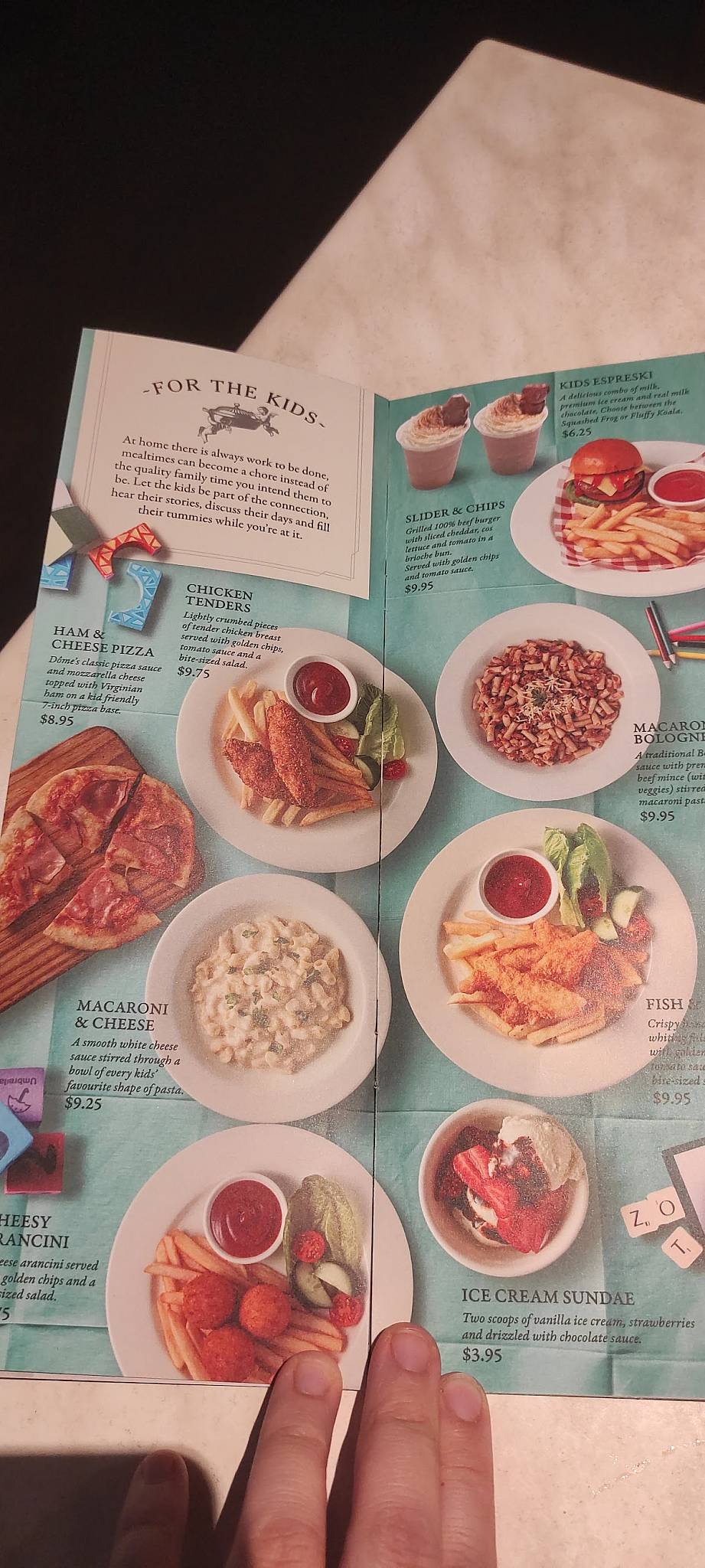 Menu at Dôme Café cafe, Byford