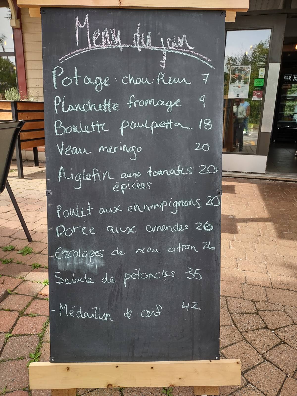 Menu at Café de la Gare Rosemère, Rosemère, 287 Chem. de la Grande-Côte