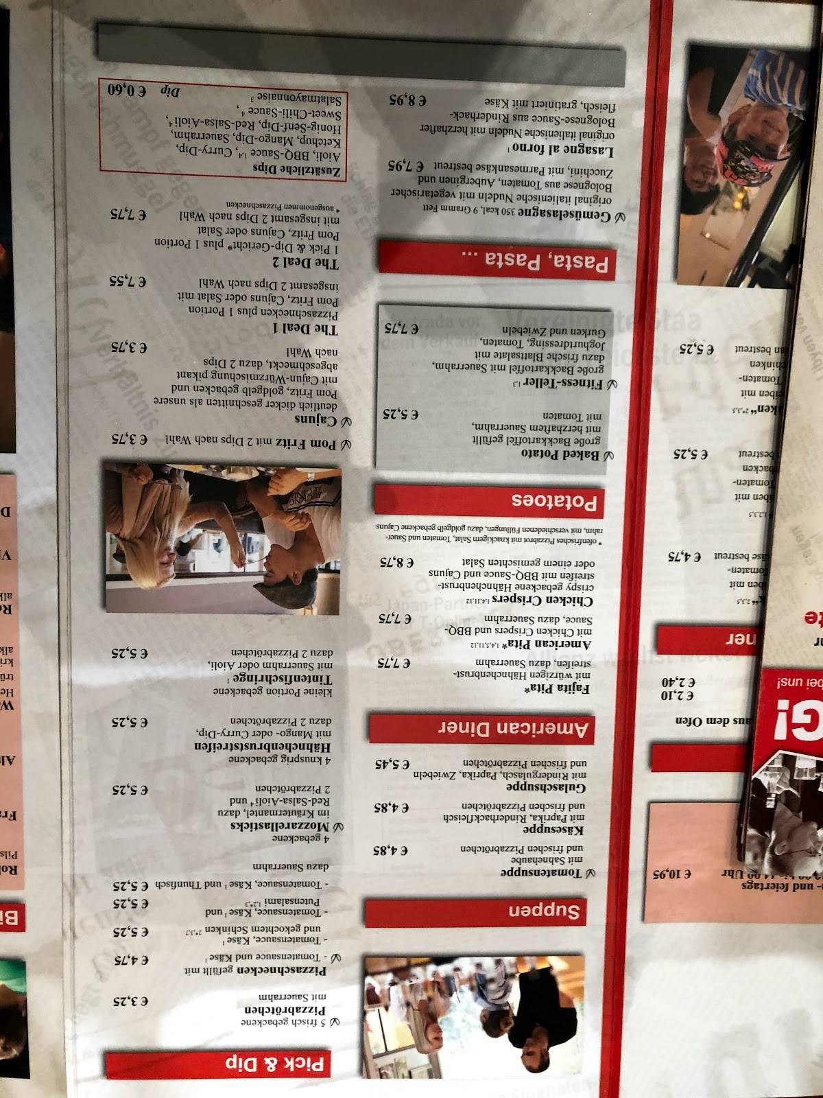 Speisekarte von Café Extrablatt Gronau pub & Bar, Gronau (Westfalen ...