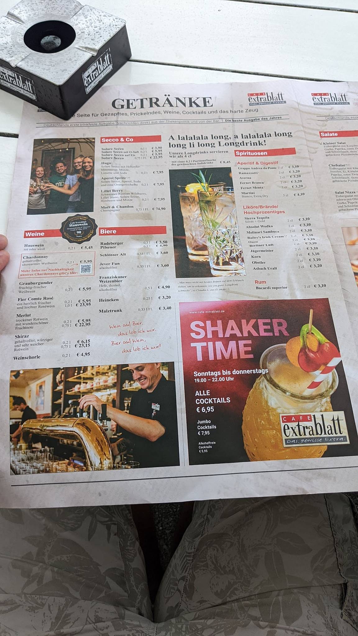Speisekarte Von Café Extrablatt Limburg Pub – MUCMV