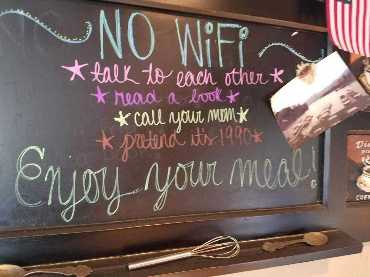 Menu at Iron Cafe, Montgomery