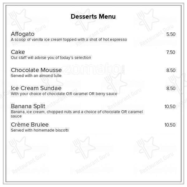 Menu at Cafe Mosaic, Christchurch, Barrington Mall 21/256 Barrington St