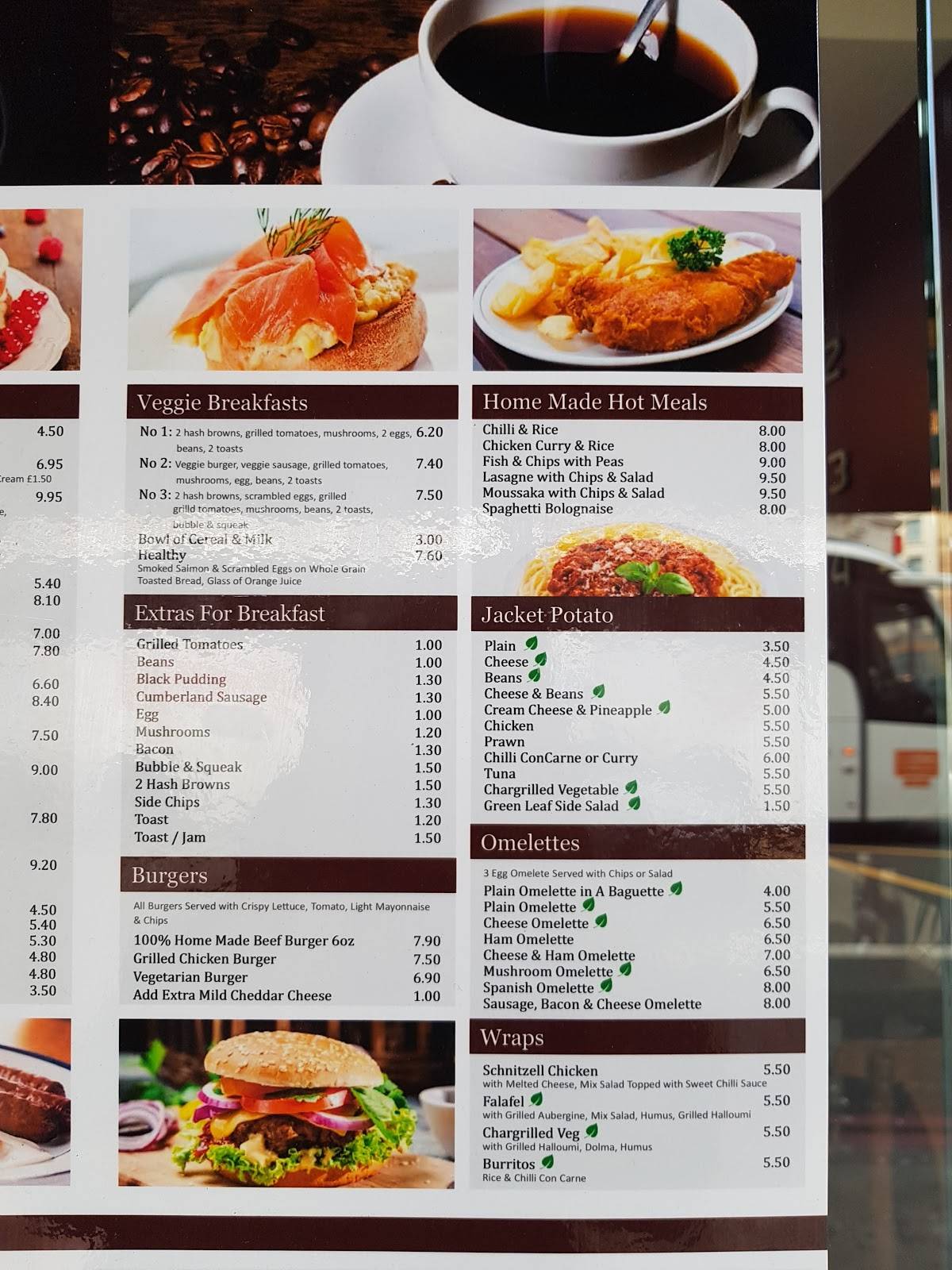 Menu at Cafe Plaka, London