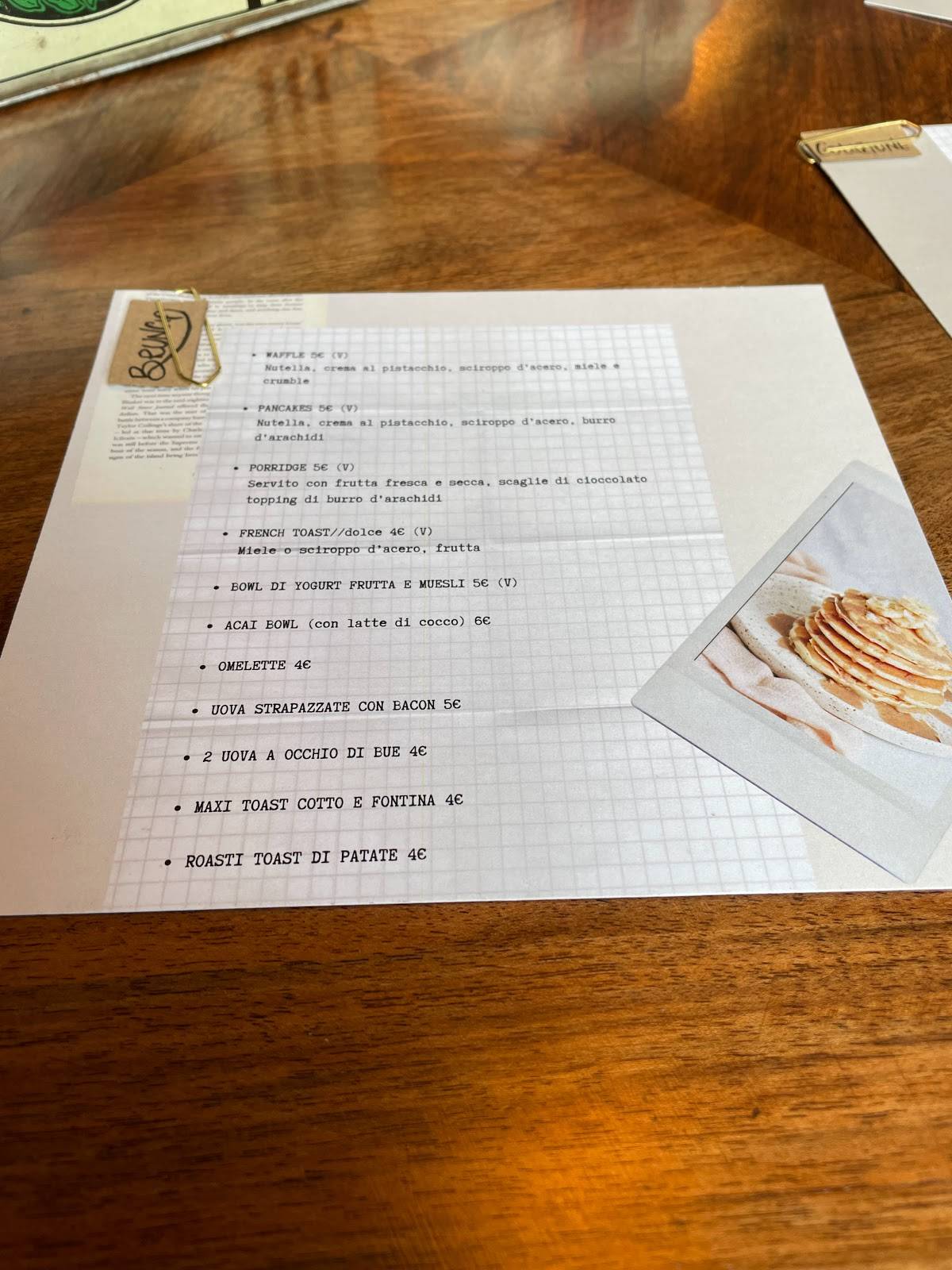 Menu at Caffè e Salotto bp cafeteria, Gorle