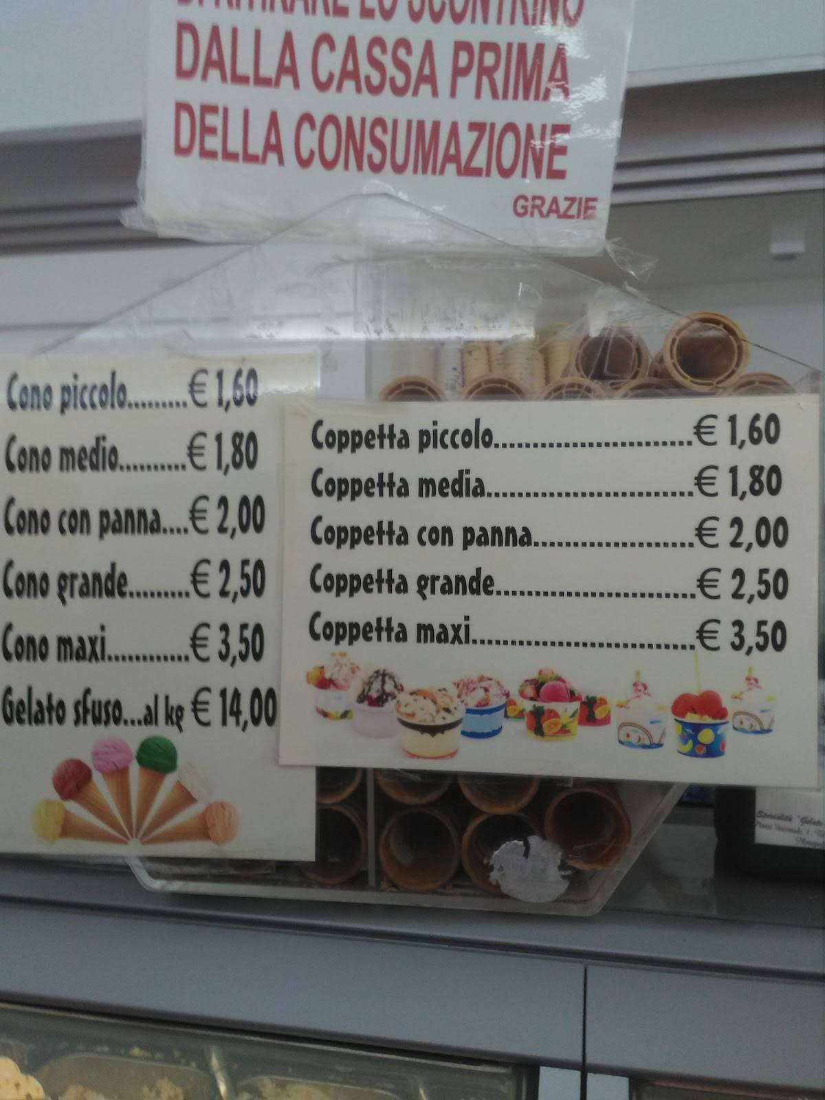 Menu da Caffé Roma ristorante, Monopoli