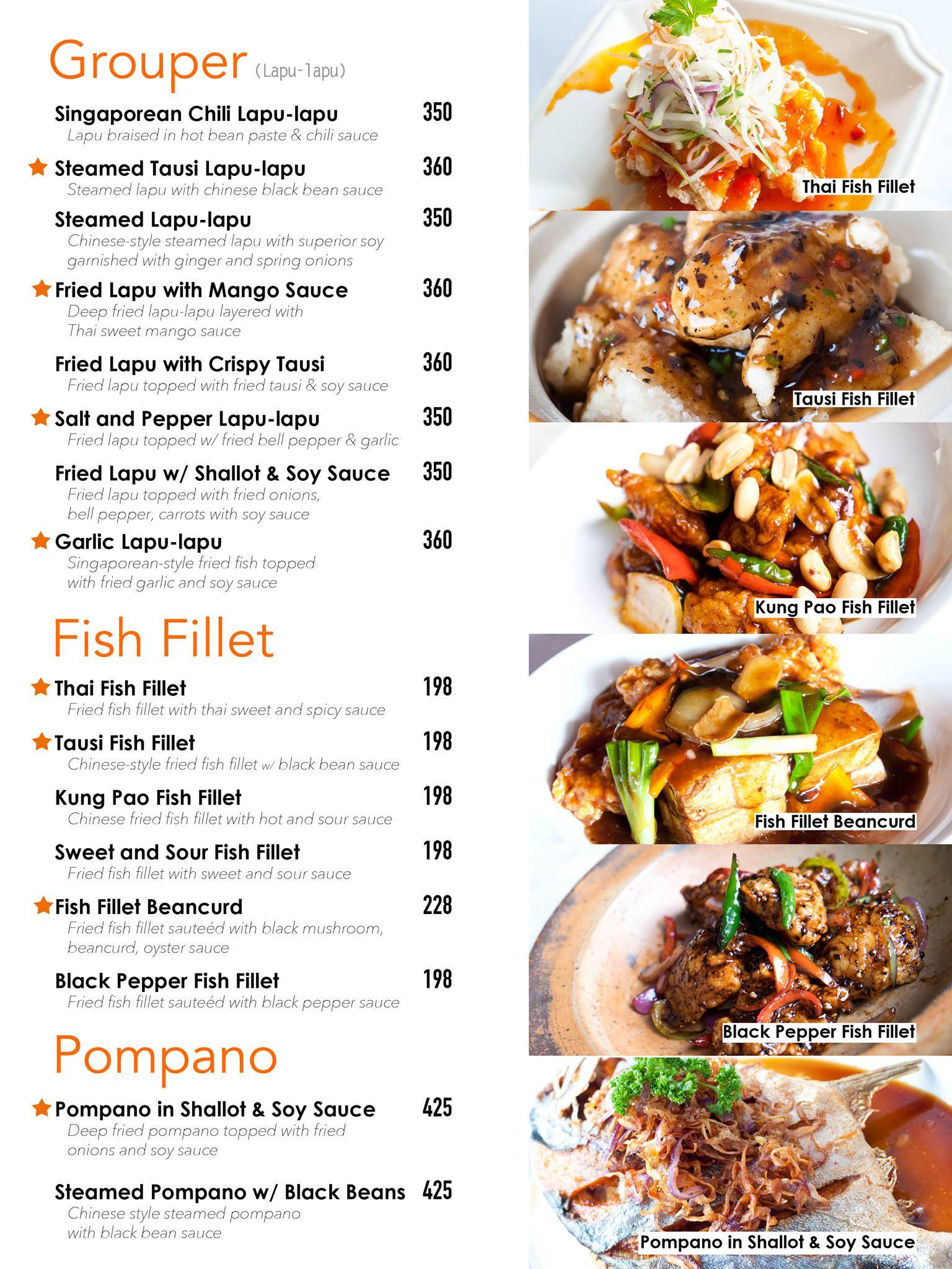 Menu at Fat Monk restaurant, Cagayan de Oro, 5/F