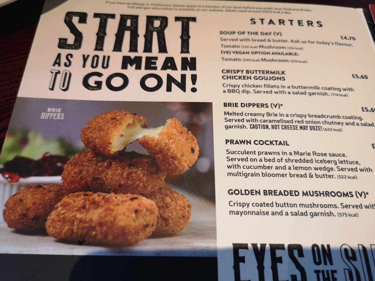 Menu at Copper Coast pub & bar, Camborne