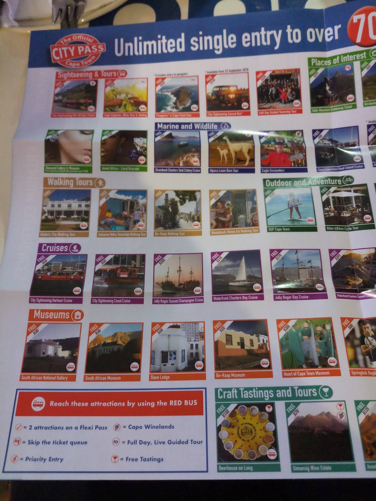 Menu at Atlantic Express Train Restaurant, Cape Town