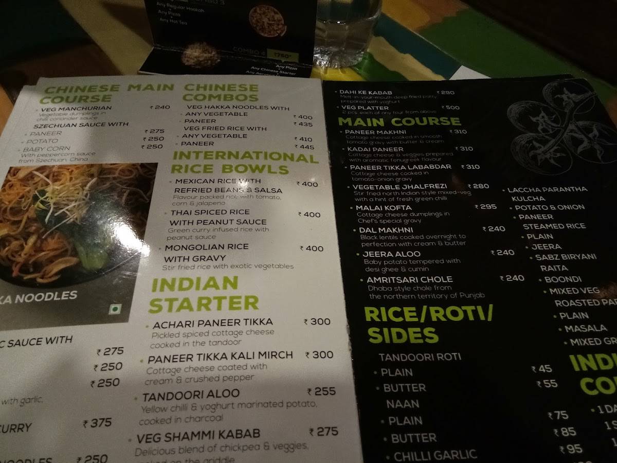 Menu at Chai Break, Kolkata, P 184