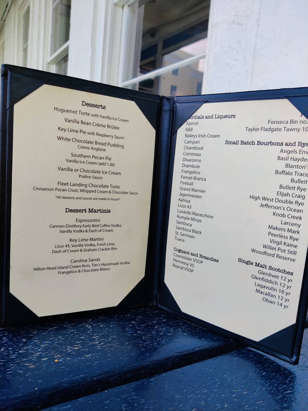 Menu at Fleet Landing Restaurant & Bar, Charleston