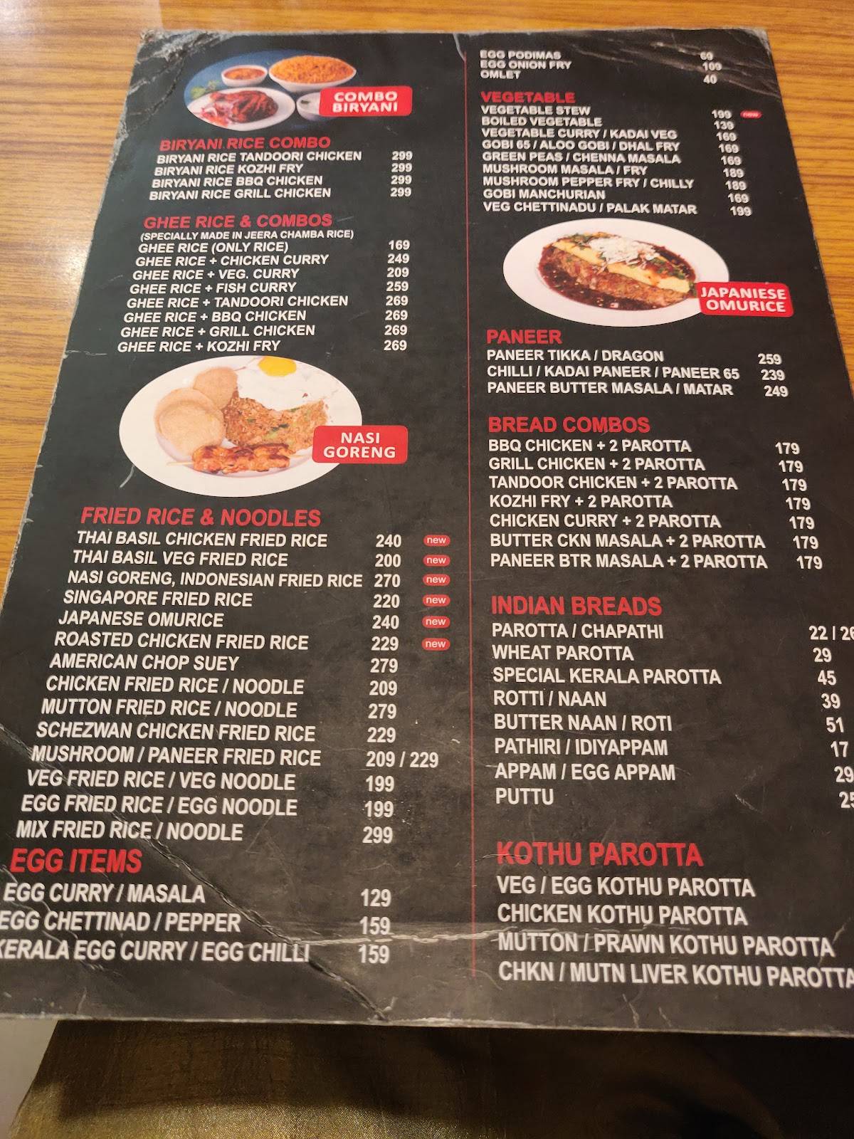 Menu at Crescent Restaurant, Vanagaram, Chennai, Tower 1