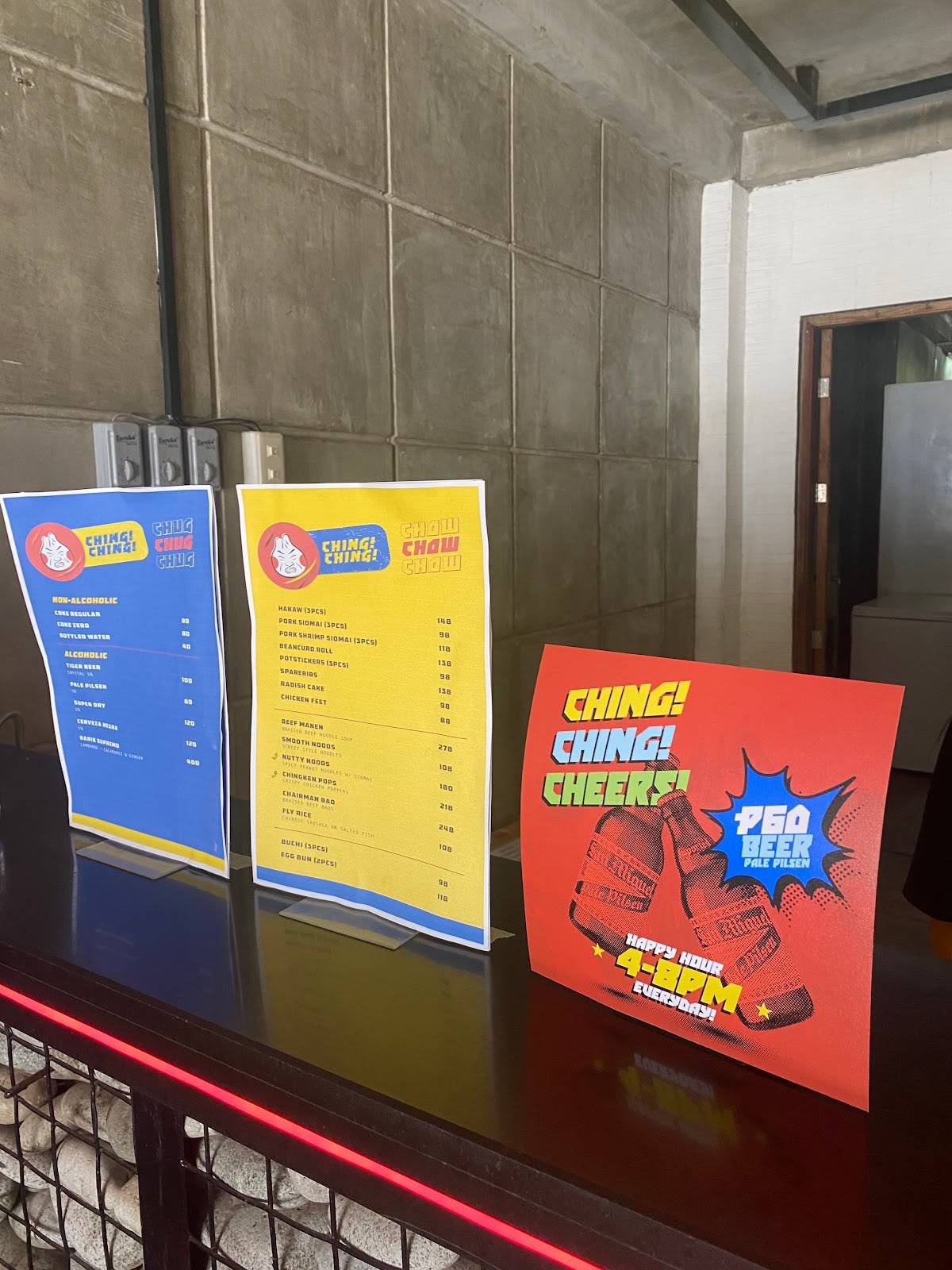 Carta del restaurante Ching Ching La Union, San Juan del La Unión