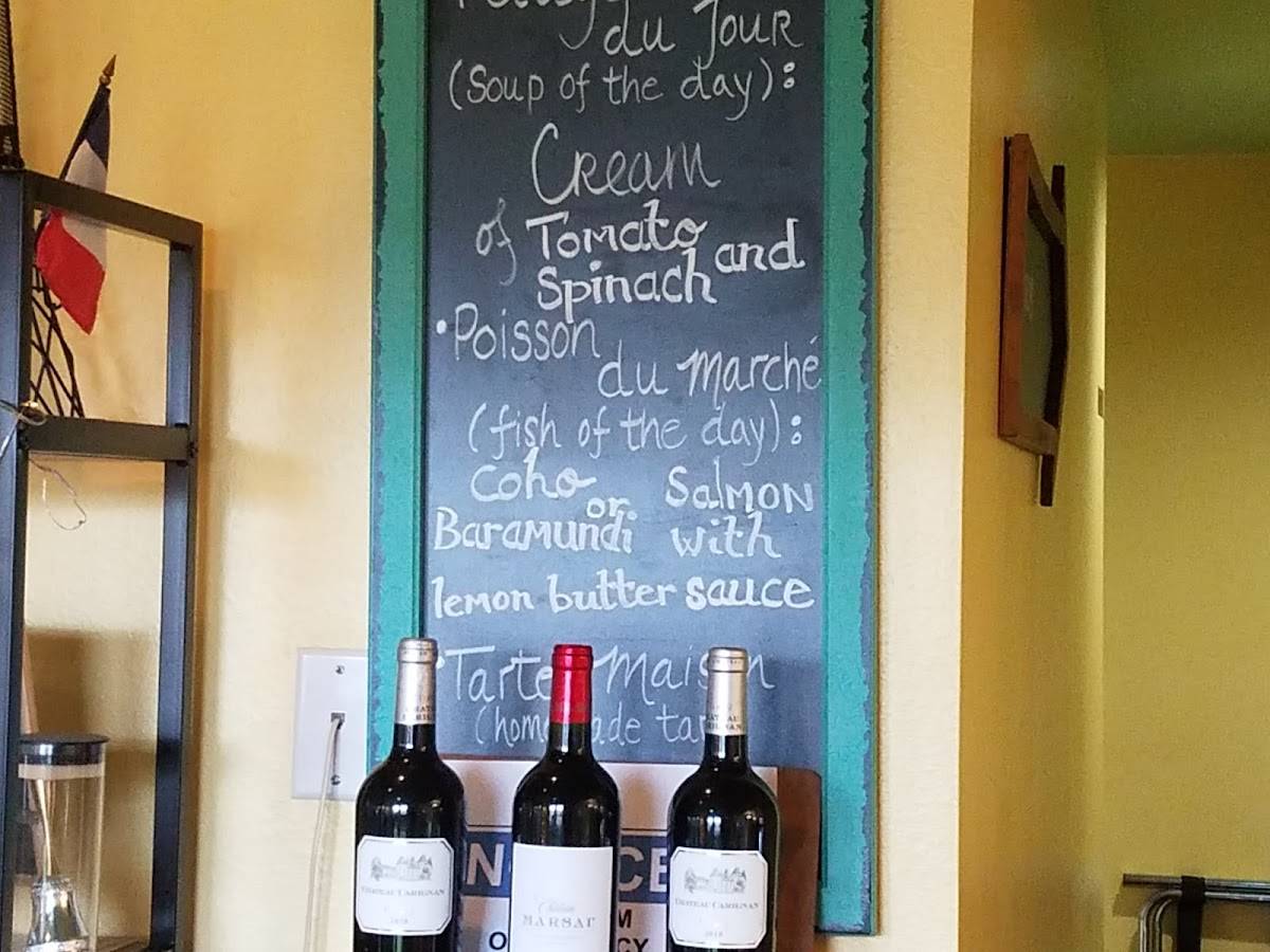 Menu at Citron European Bistro restaurant, Tacoma