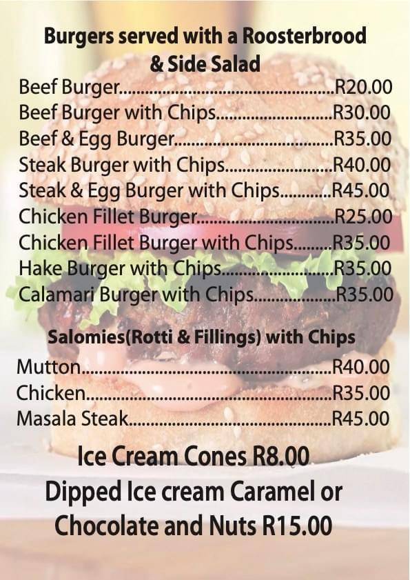 Menu at Clan Fisheries Restaurant & Takeaways, Clanwilliam