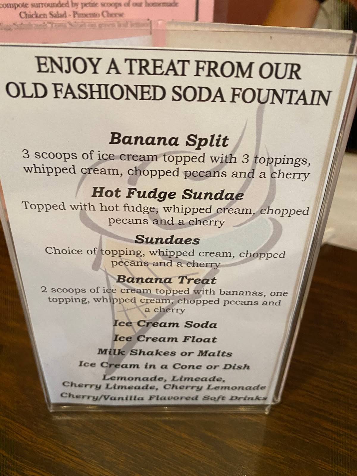 Menu at Silver Caboose Restaurant & Soda Fountain, Collierville