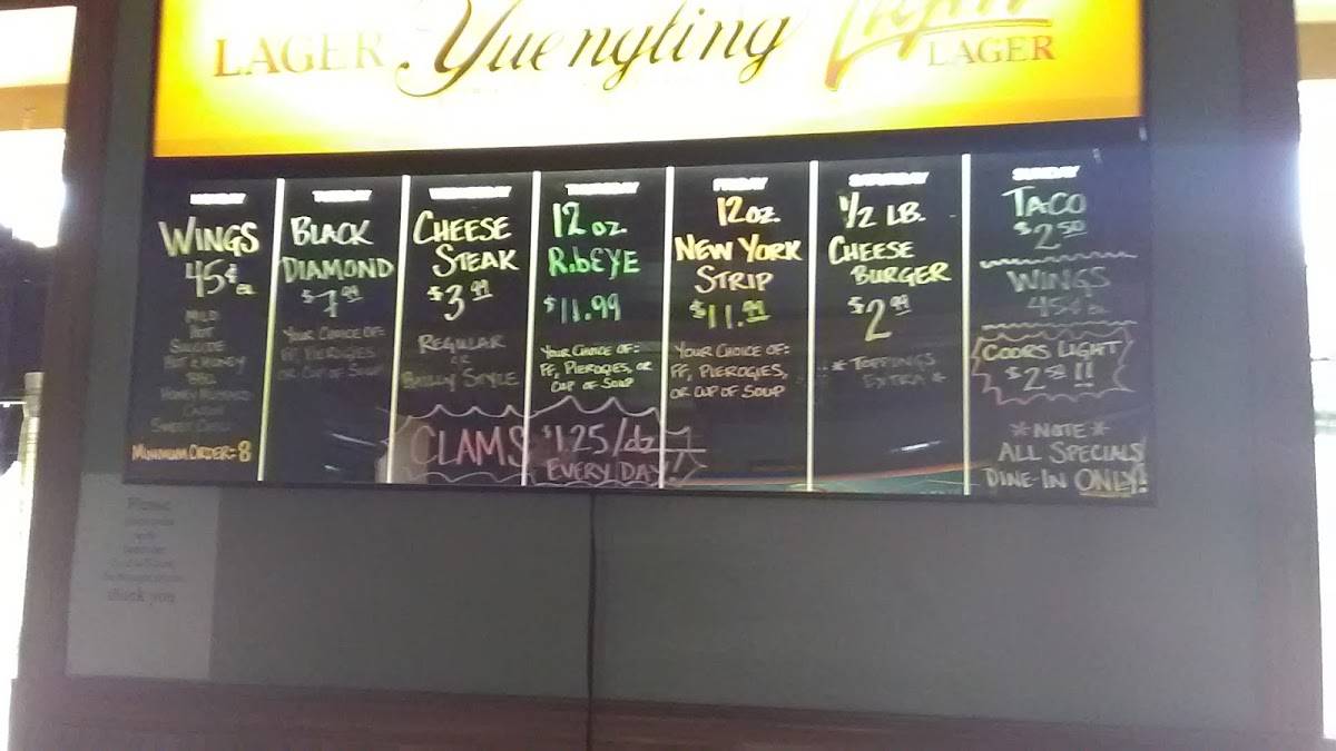 Menu at Commix Hotel pub & bar, Allentown