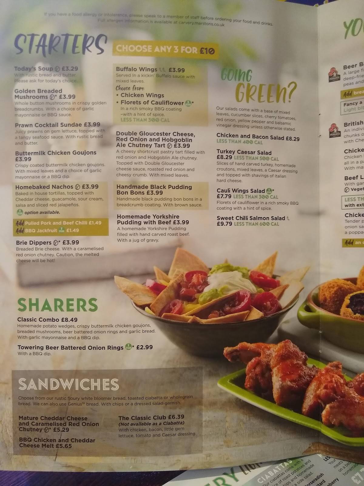 Menu at Copper Coast pub & bar, Camborne