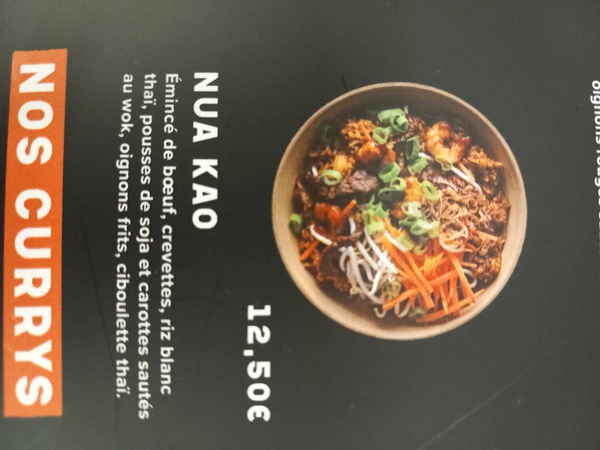 Carta del restaurante Pitaya Thaï Street Food, Créteil