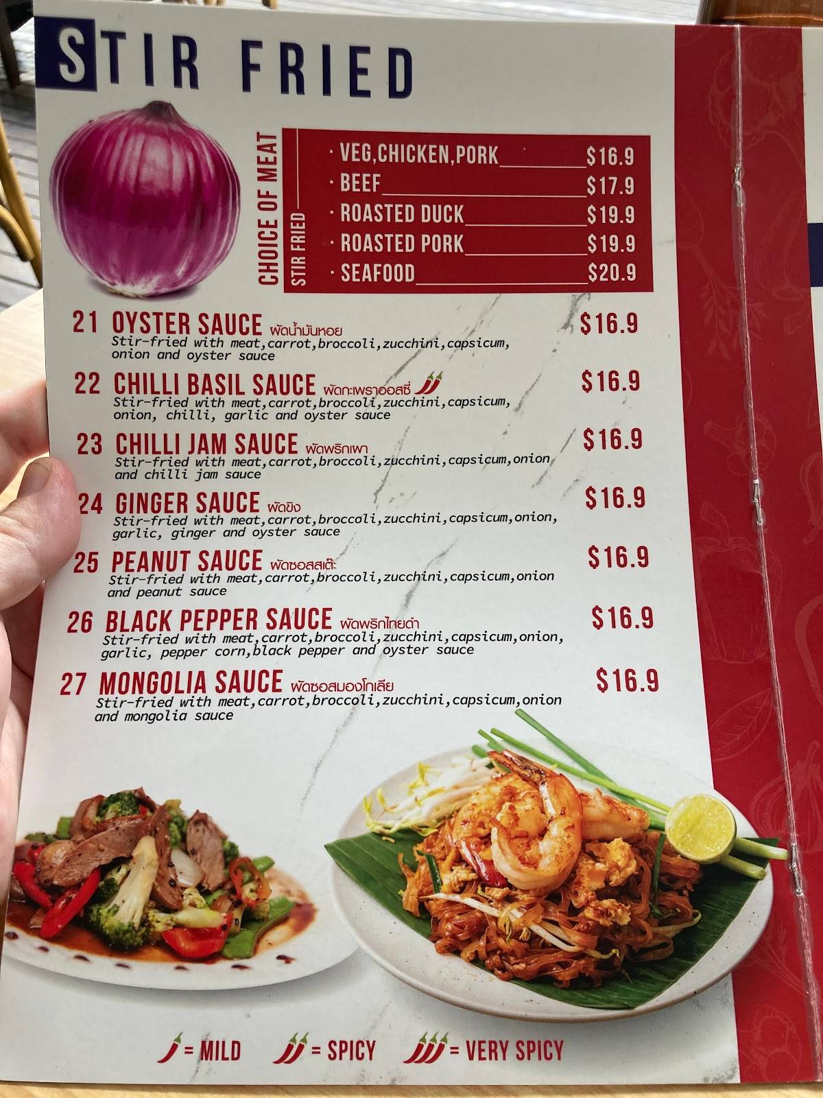 Menu at Try me Thai Cuisine restaurant, Crows Nest