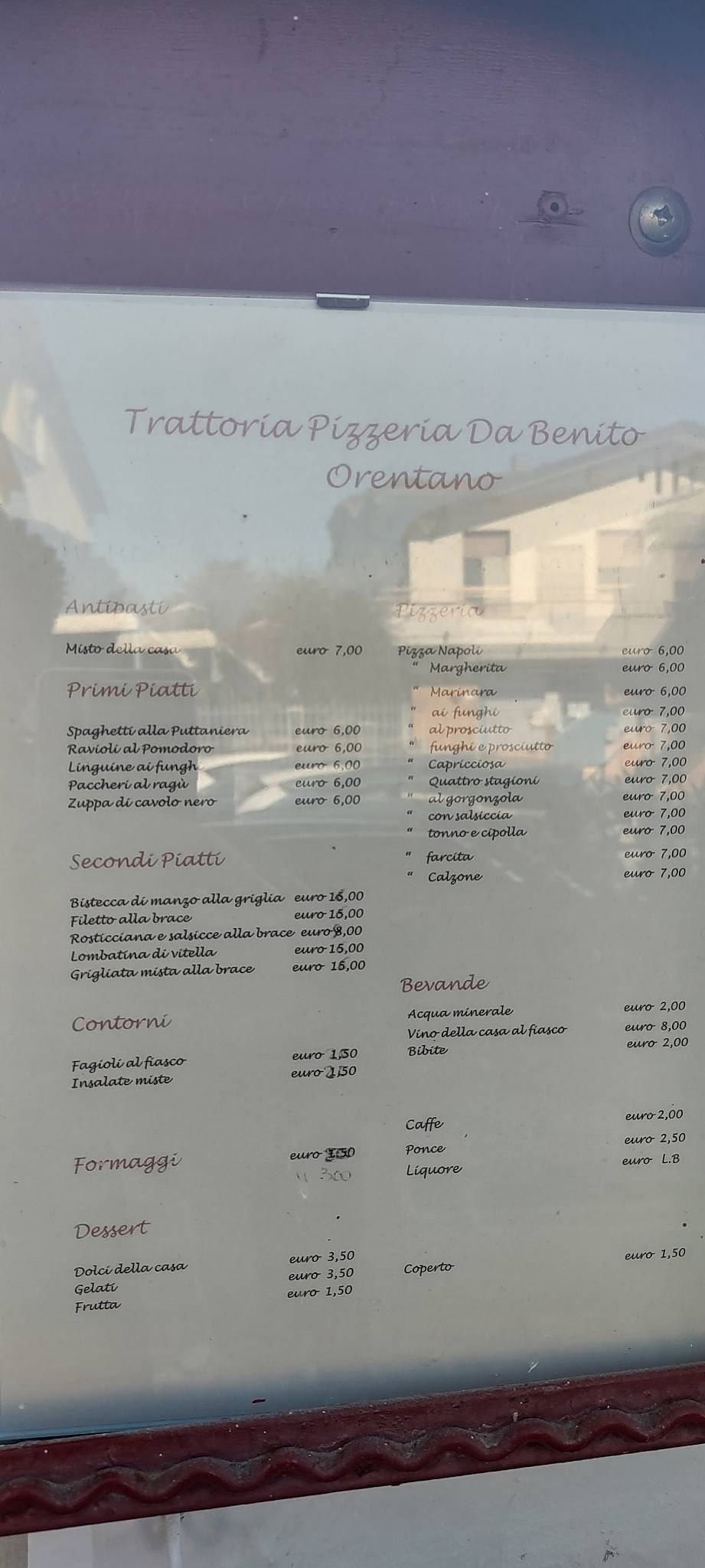 Speisekarte von Da Benito BBQ, Orentano