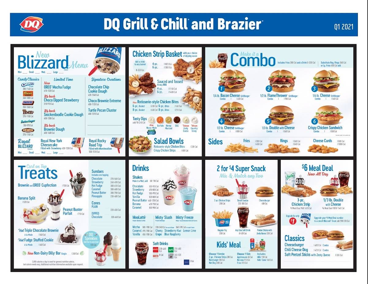 Menu at Dairy Queen Grill & Chill fast food, Stockbridge, Davidson Cir E