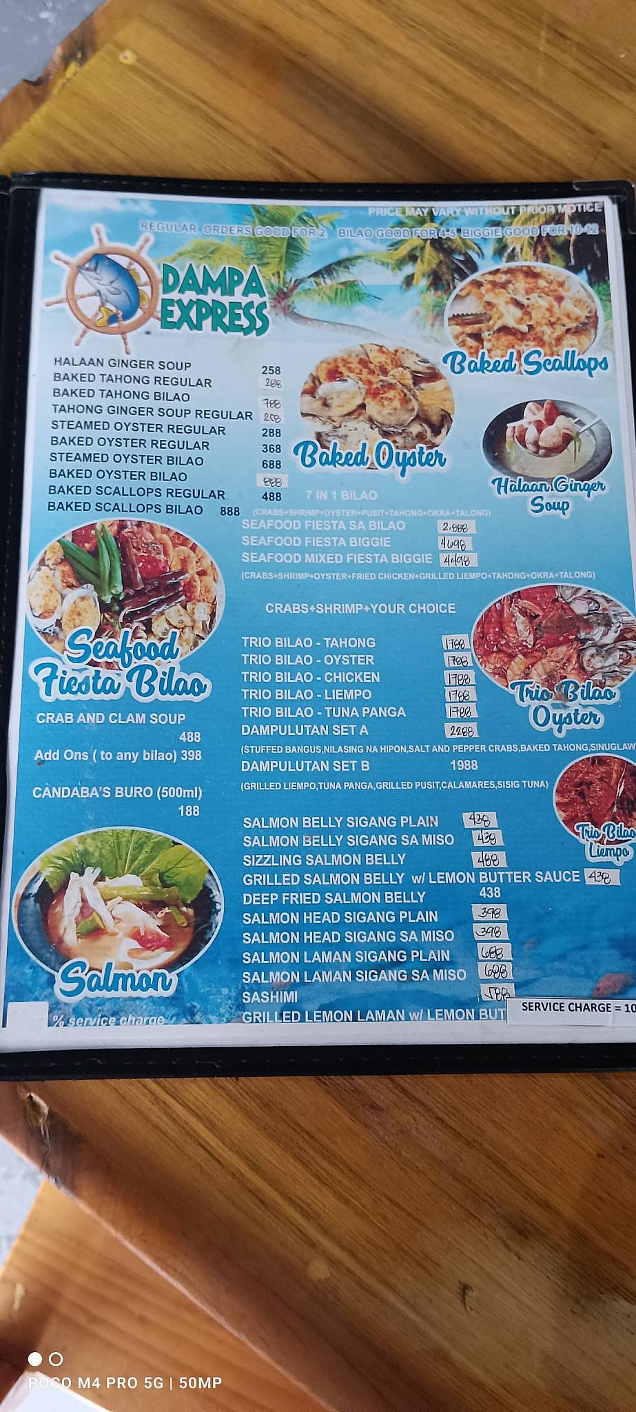 Menu at Dampa Express - Pioneer Center restaurant, Pasig