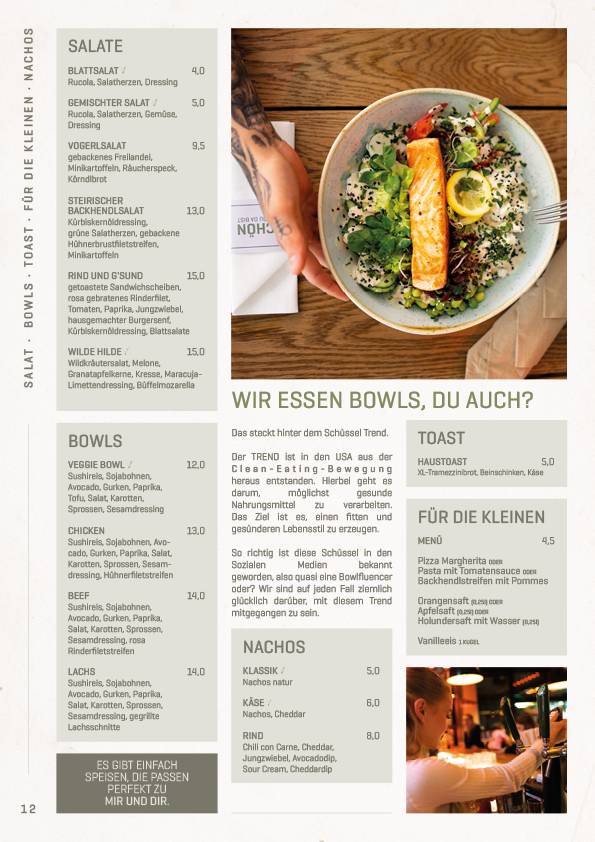 Speisekarte von Das Eggenberg pub & Bar, Graz, Eggenberger Allee 49