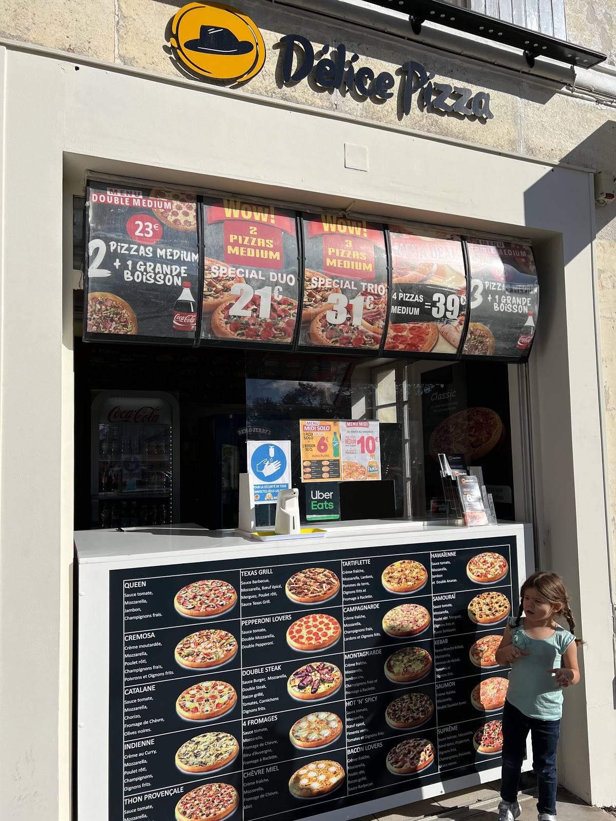 Menu at Delice Pizza restaurant, Cognac