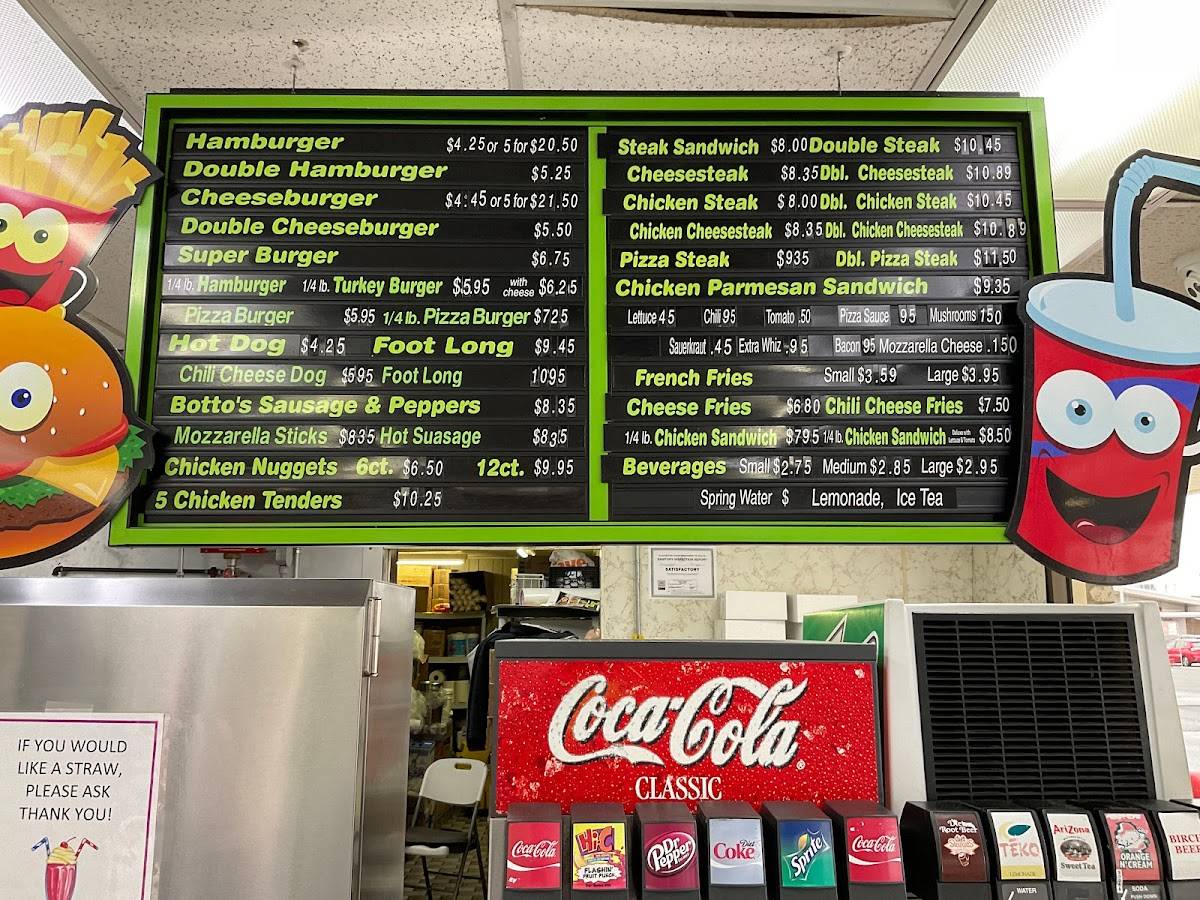 Carta de Don & Bert's Custard Stand, Paulsboro