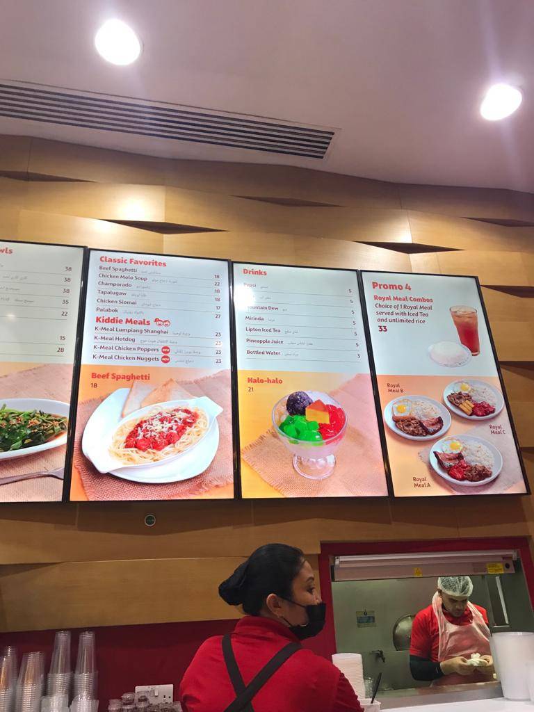 Menu at Tapa king restaurant, Dubai, Al Ghurair Centre