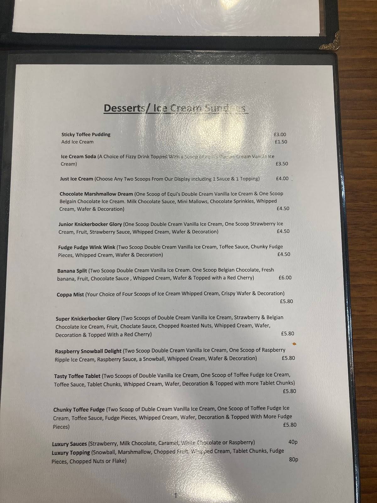 Menu at Cafe Central, Dunbar, 6 West Port