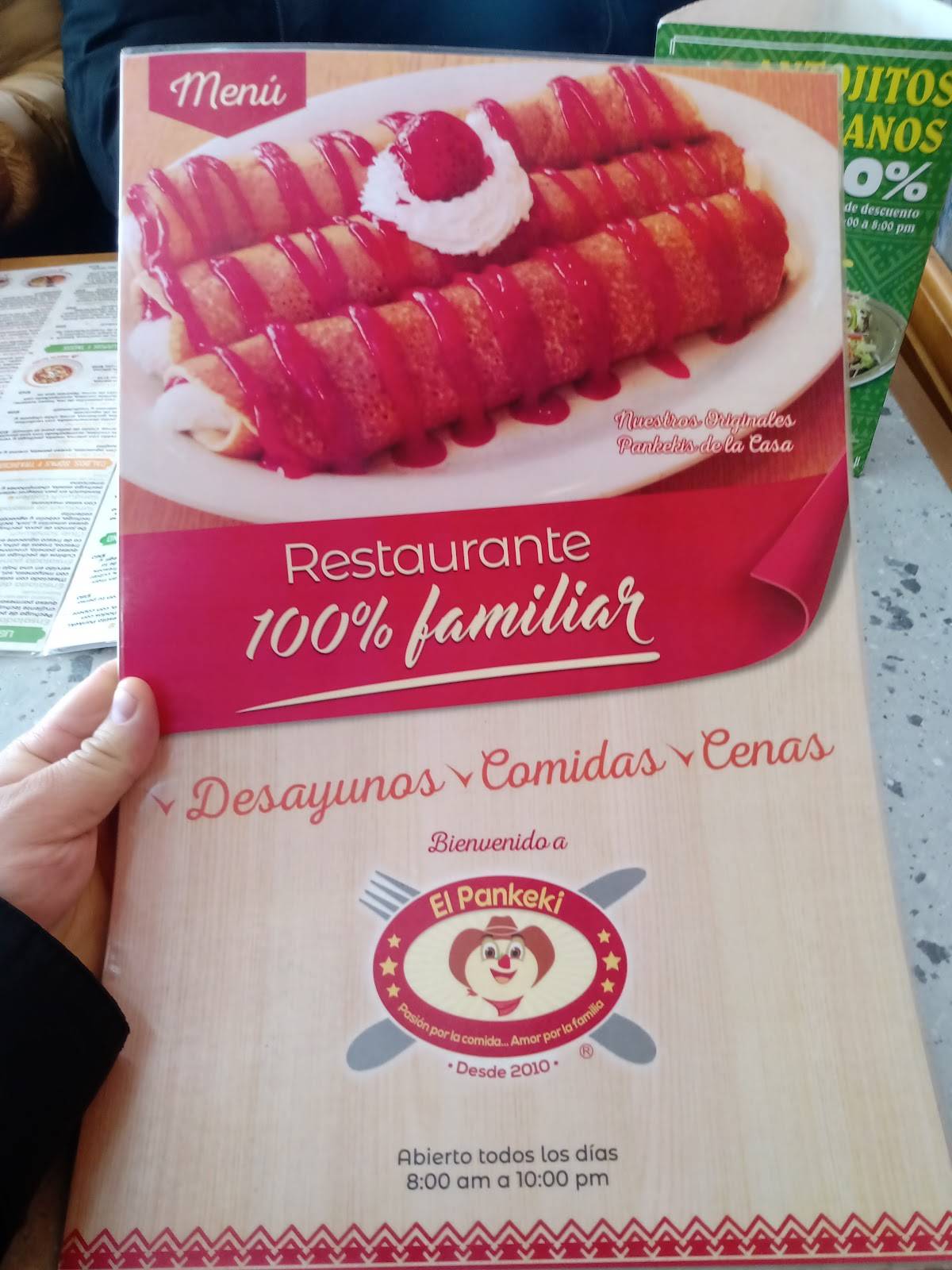 Carta del restaurante EL PANKEKI MONARCA, Tijuana