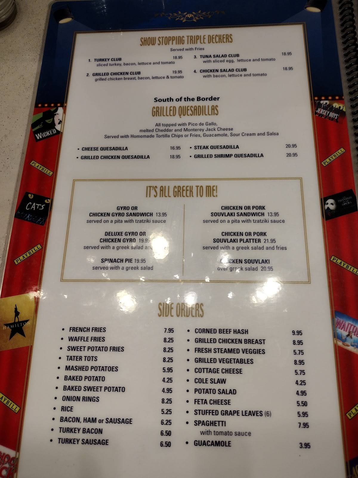 Menu at Grand Stage Diner pub & bar, East Meadow