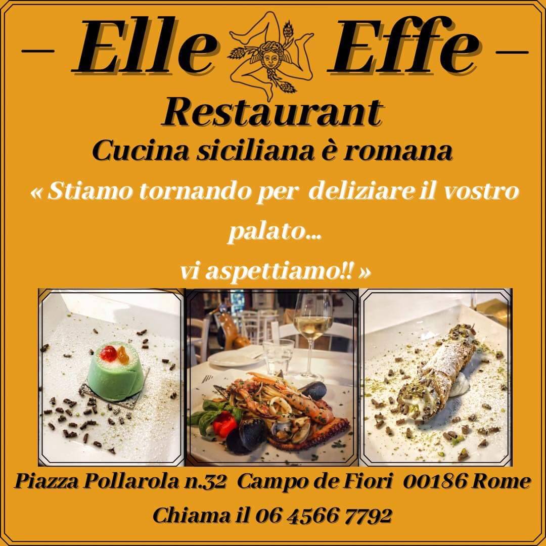Menu at Elle Effe Restaurant, Rome