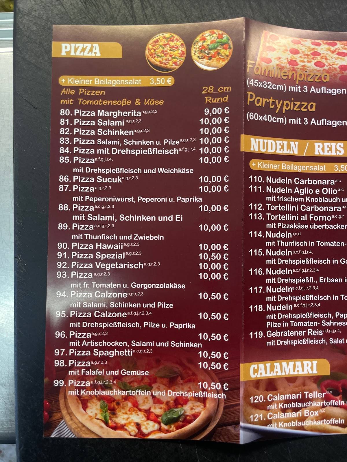 Speisekarte von Emek Döner 2 Zellingen pizza, Zellingen