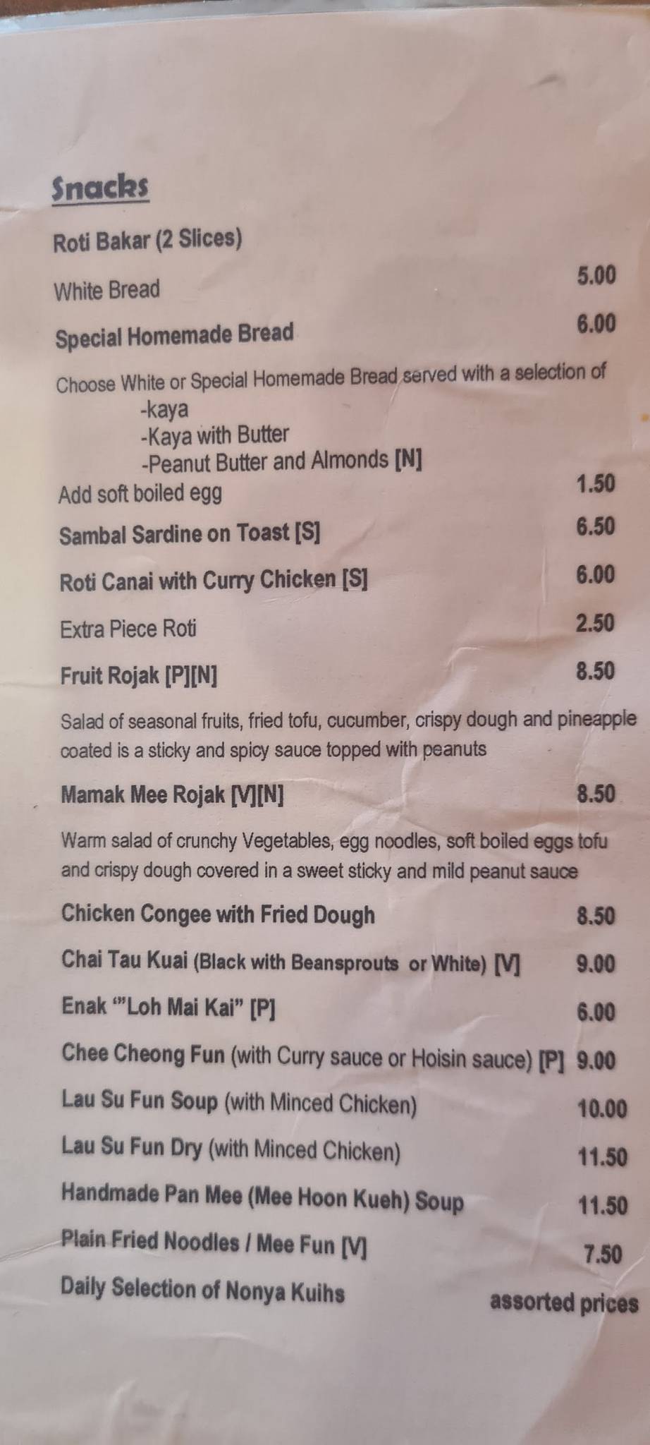 Menu at Enak Kopitiam restaurant, Willetton, shop 11/61 Apsley Rd
